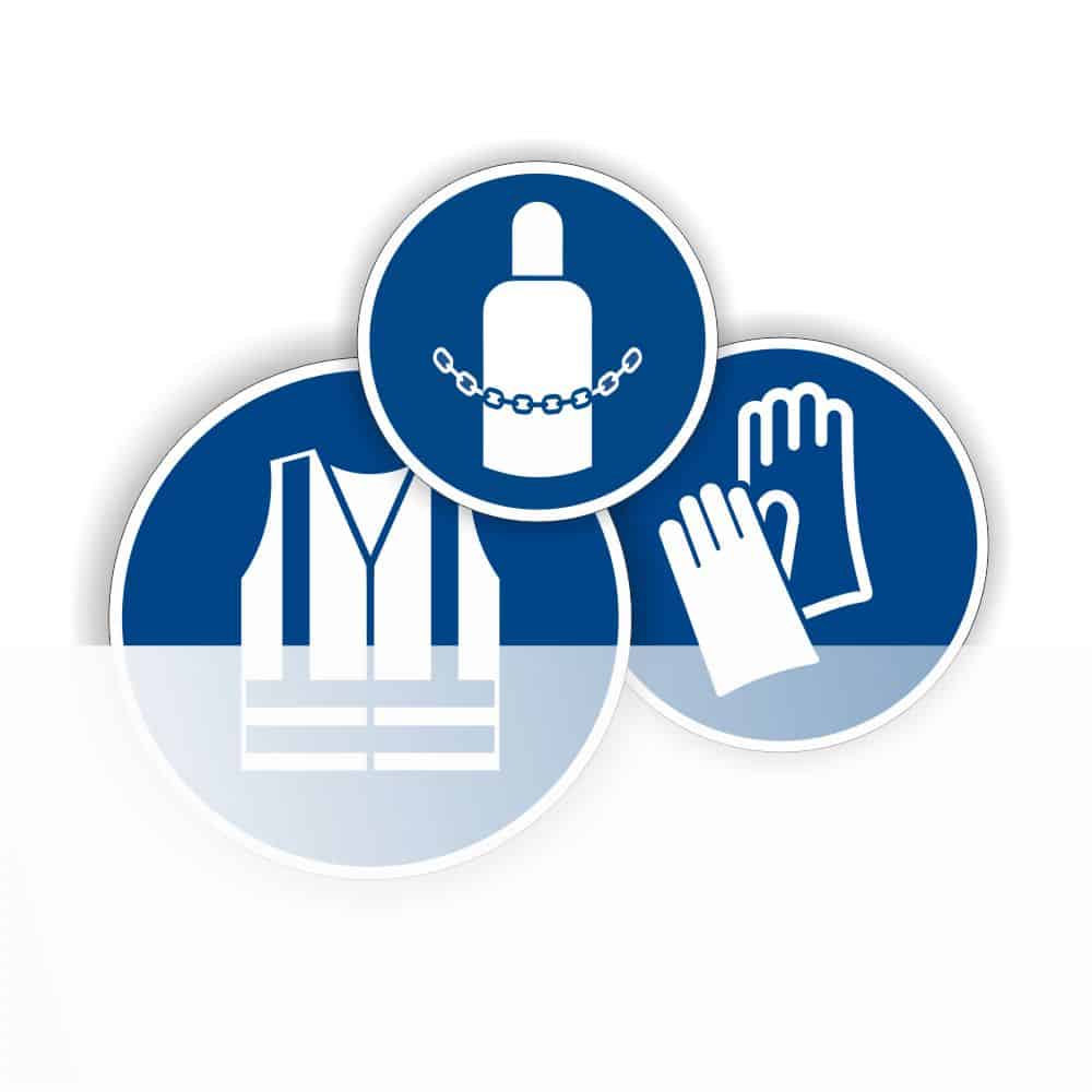 Gebotszeichen- als selbstklebende Folie - PrintEngel