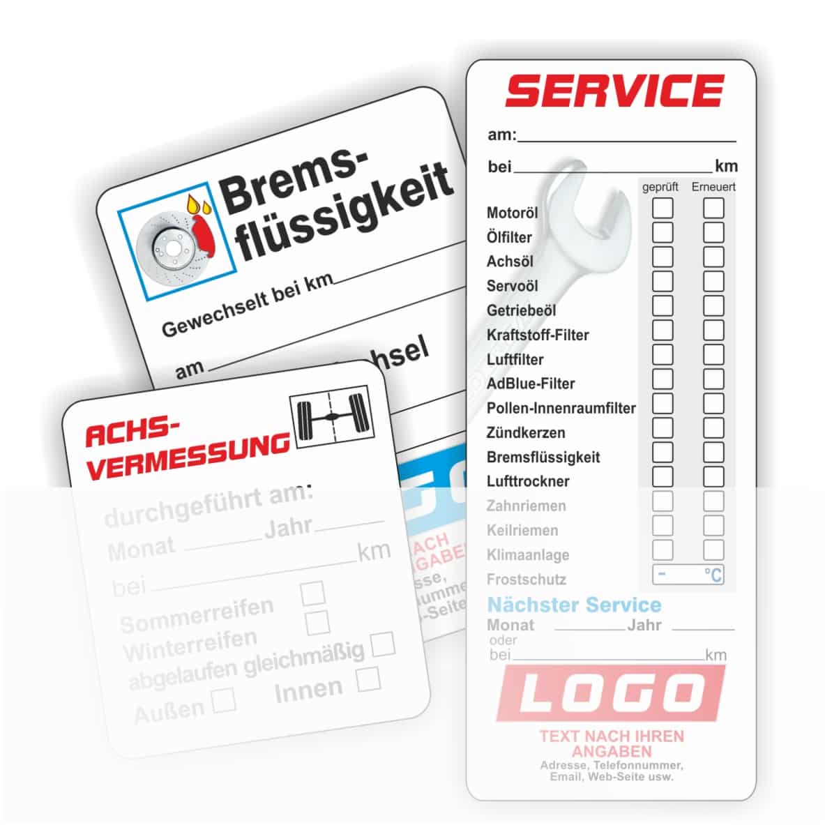 KFZ Service Aufkleber - PrintEngel