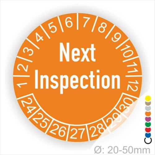-Next Inspection- Prüfplaketten PrintEngel