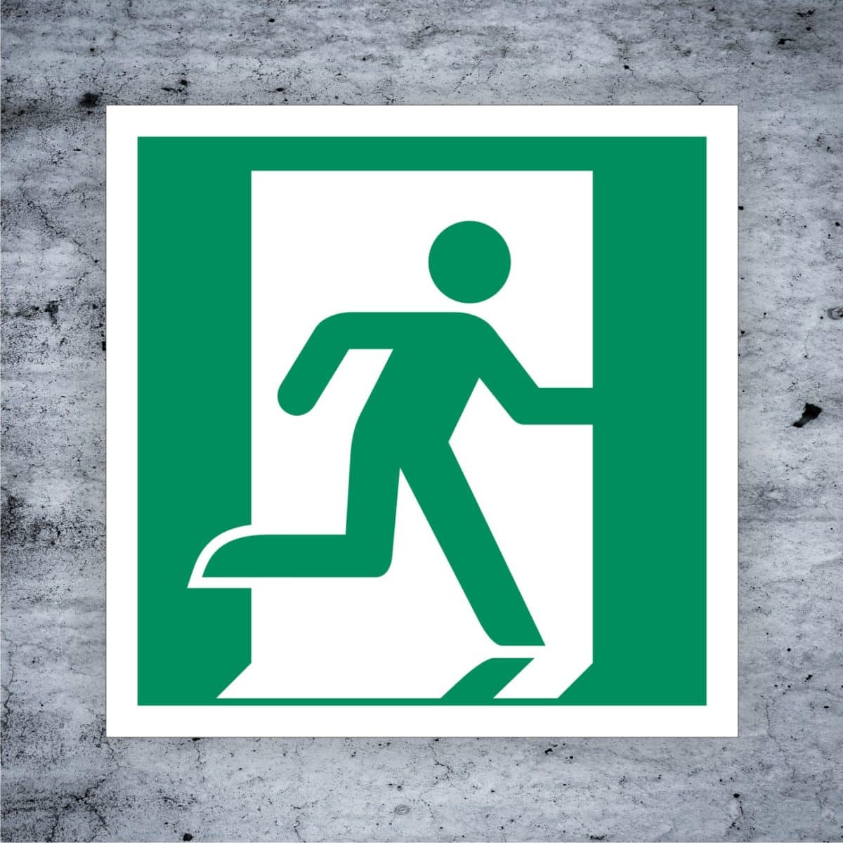 Fluchtweg Kennzeichnung Rettungsweg - Notausgang - PrintEngel