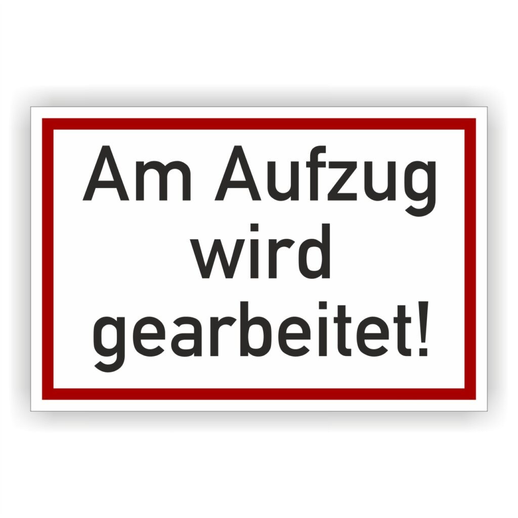 Warnung-Achtung Schild mit Wunsch-Text - PrintEngel