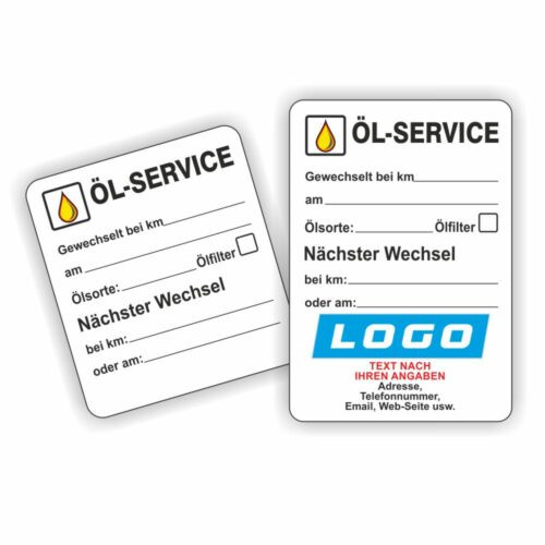 KFZ Service Aufkleber - PrintEngel