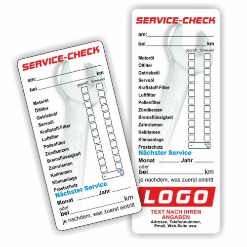 Service Aufkleber Kfz Werkstatt Zündkerzen.... - PrintEngel
