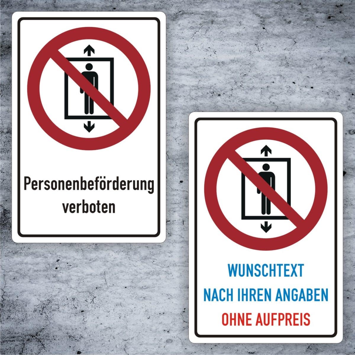 Personenbeförderung verboten Kombischild ISO 7010 P027 - PrintEngel