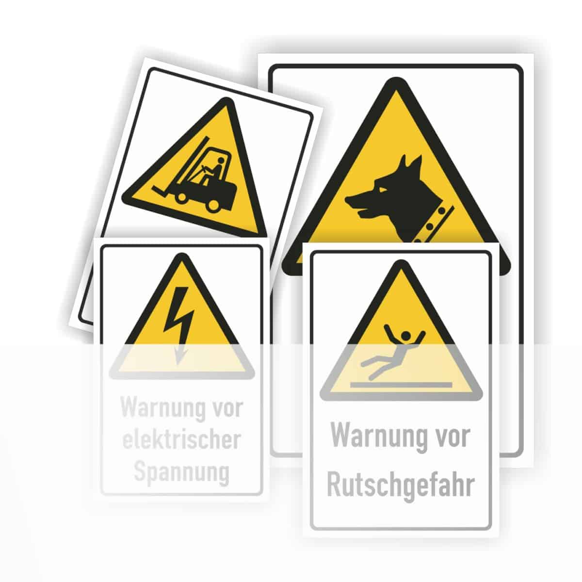 Sicherheits- Aufkleber Warnschilder Warnzeichen - PrintEngel
