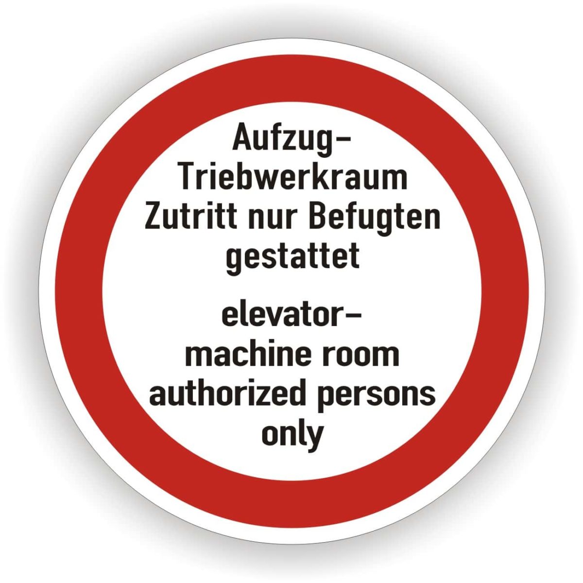 Verbotszeichen Aufkleber Sicherheitskennzeichnung