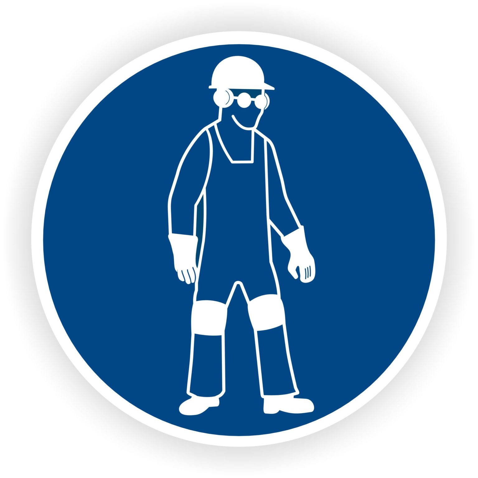 Gebotszeichen-Praxisbewehrt Körperschutzmittel benutzen - PrintEngel