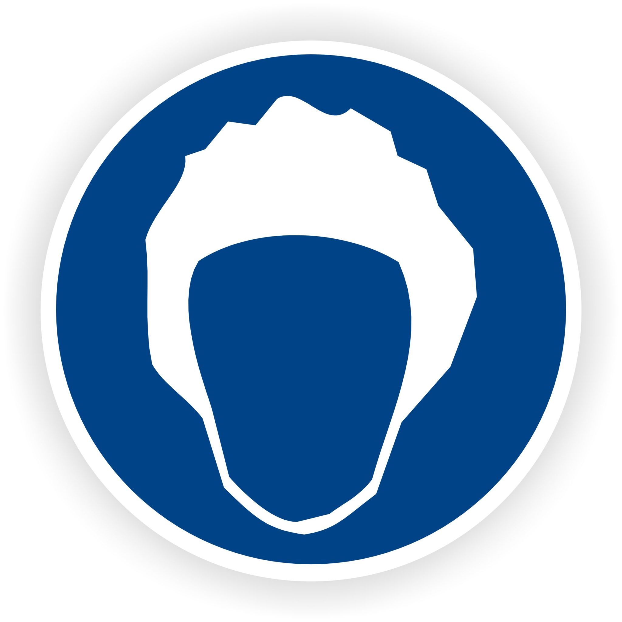 Gebotszeichen-Praxisbewehrt Schutzhaube benutzen - PrintEngel