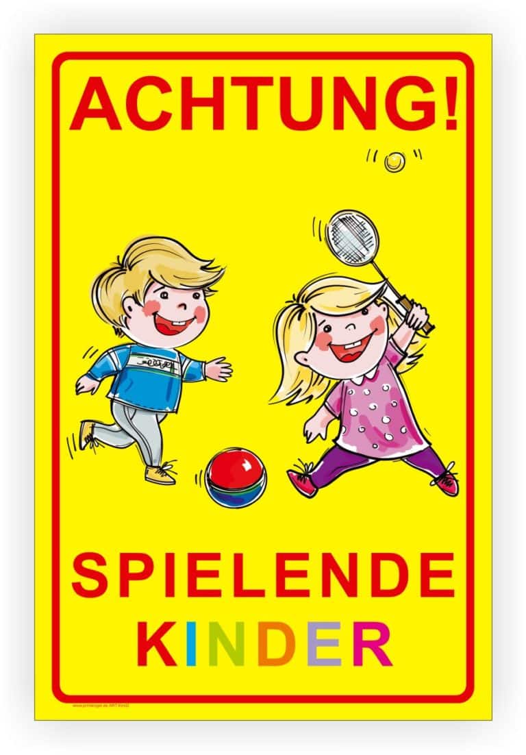 Erstaunlich Achtung Spielende Kinder Bilder