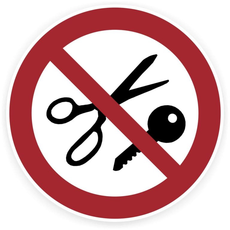 Verbotszeichen Aufkleber Sicherheitskennzeichnung