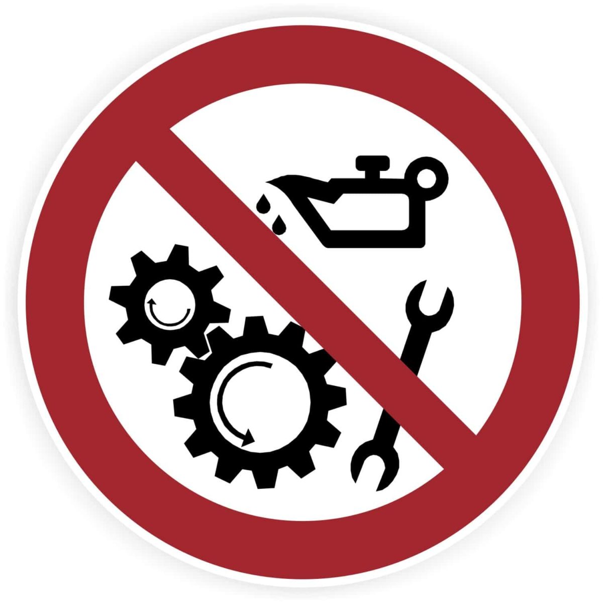 Verbotszeichen Aufkleber Sicherheitskennzeichnung