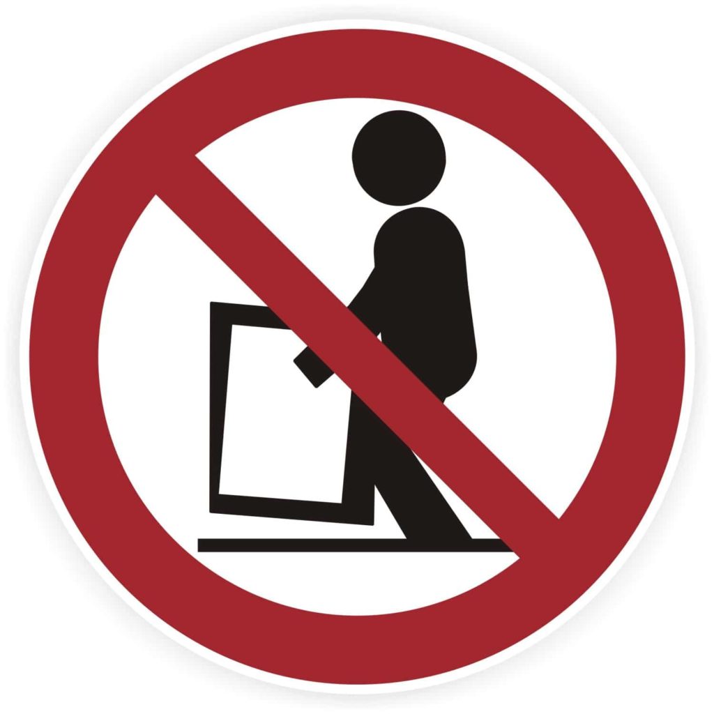 Verbotszeichen Aufkleber Sicherheitskennzeichnung