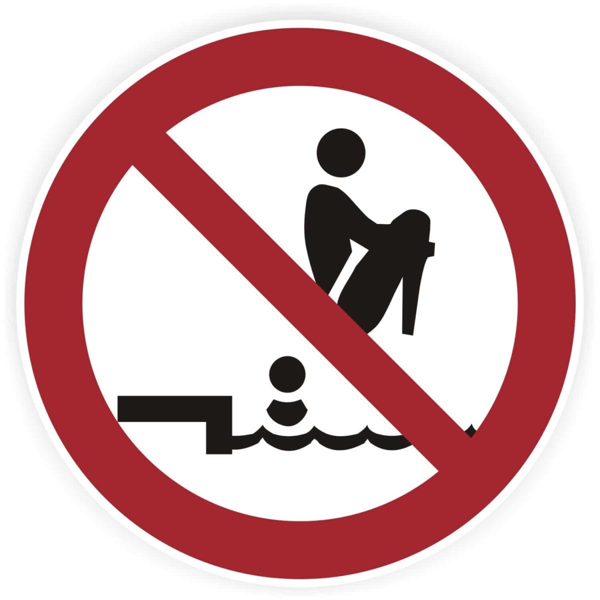 Nicht vom Beckenrand springen - PrintEngel