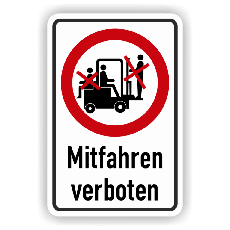 Achtung Staplerverkehr Warnschild - PrintEngel