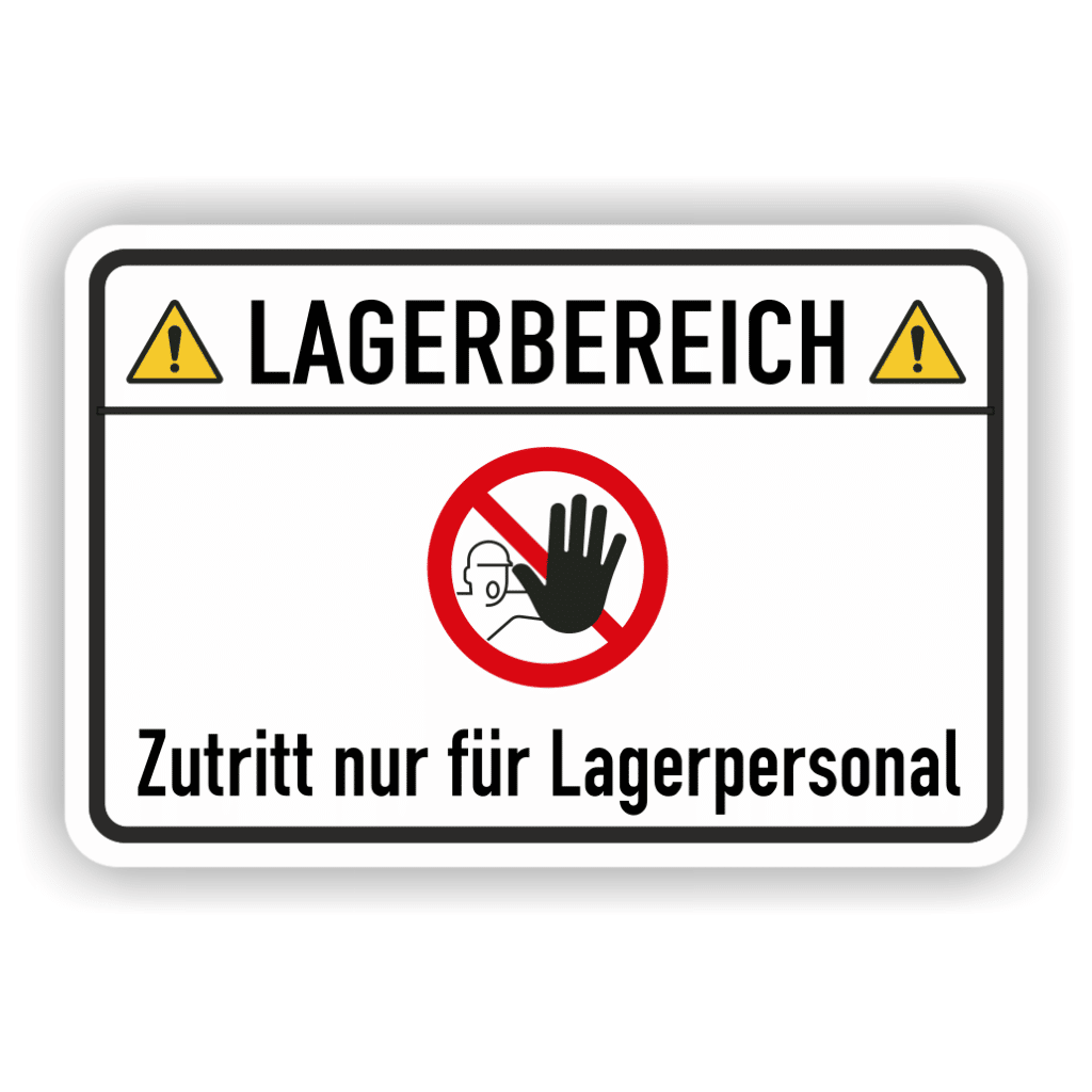 Achtung Staplerverkehr Warnschild - PrintEngel